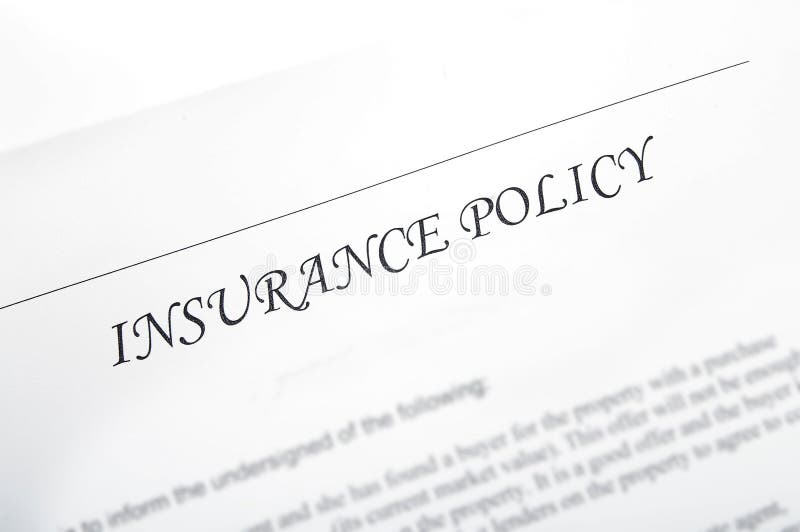 Insurance policy stock photo. Image of legal, document - 17419128