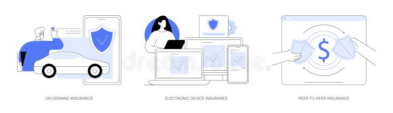 Insurance Policy Abstract Concept Vector Illustrations. Stock Vector ...