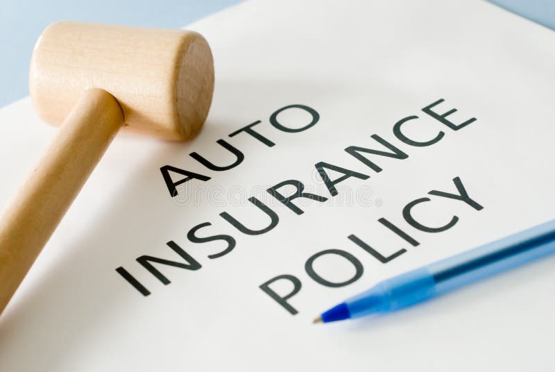 Car Key on an Insurance Policy Stock Image - Image of security ...