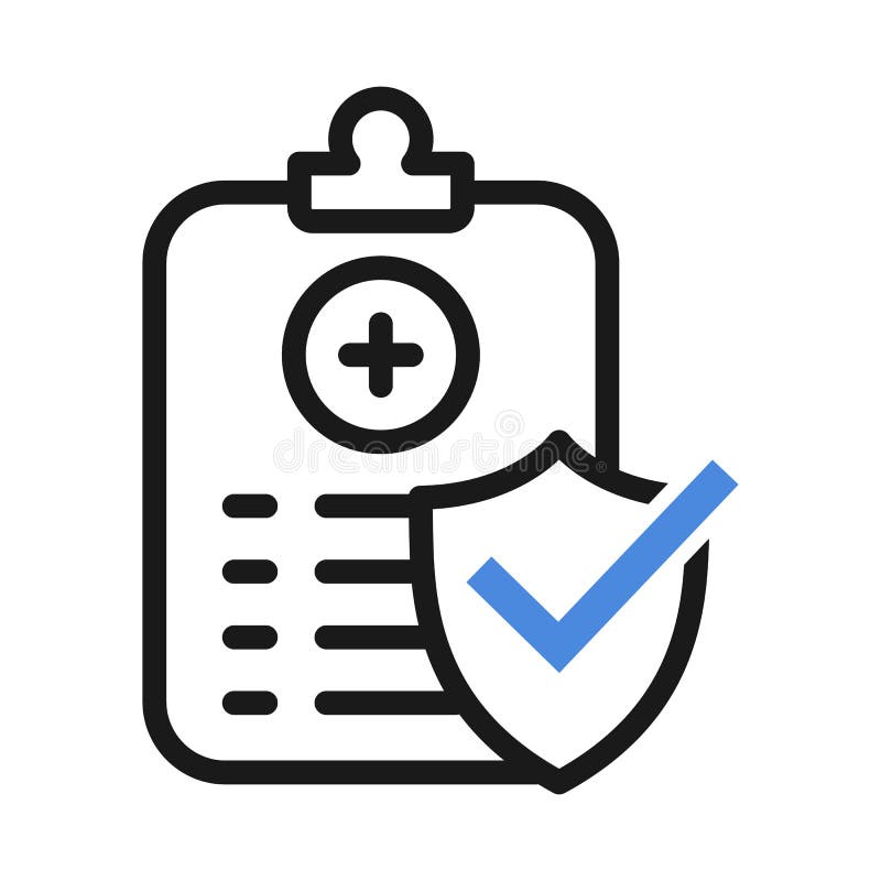 Insurance Policy Icon. Medical Insurance Vector Illustration Stock ...