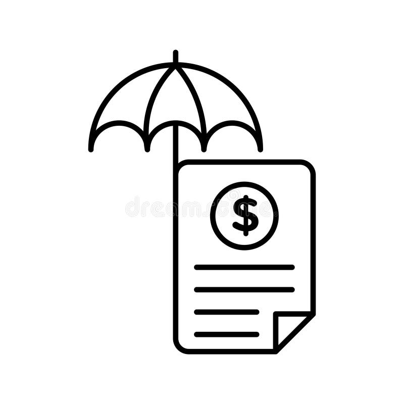 Insurance policy icon stock vector. Illustration of certified - 330821906