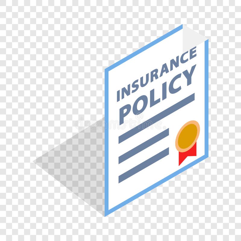Insurance Policy Isometric Icon Stock Vector - Illustration of accident ...