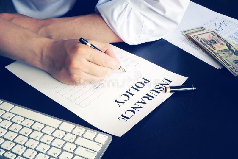 Man Signing Life Insurance Policy Stock Photos - Free & Royalty-Free ...