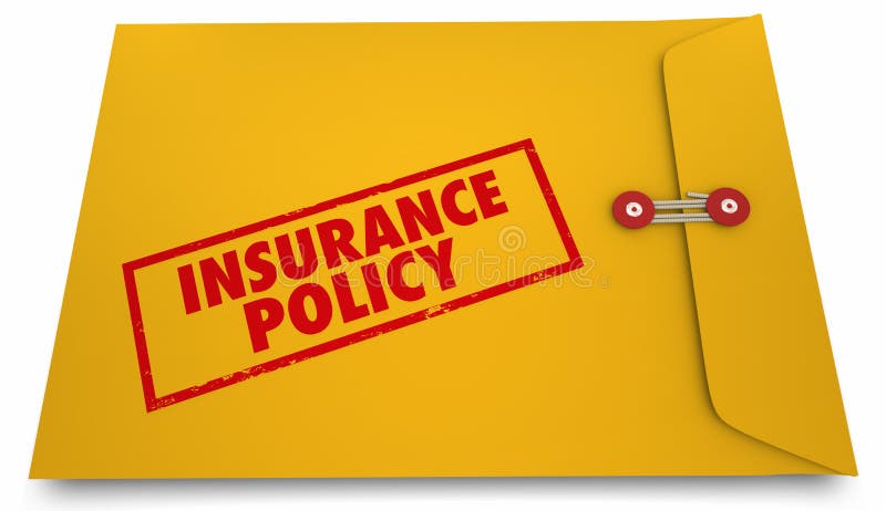 Insurance Policy New Customer Insured Coverage Envelope 3d Illus Stock ...