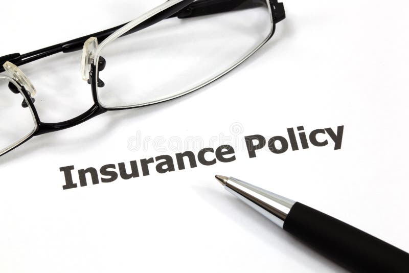 Insurance policy stock photo. Image of paper, life, auto - 17419128