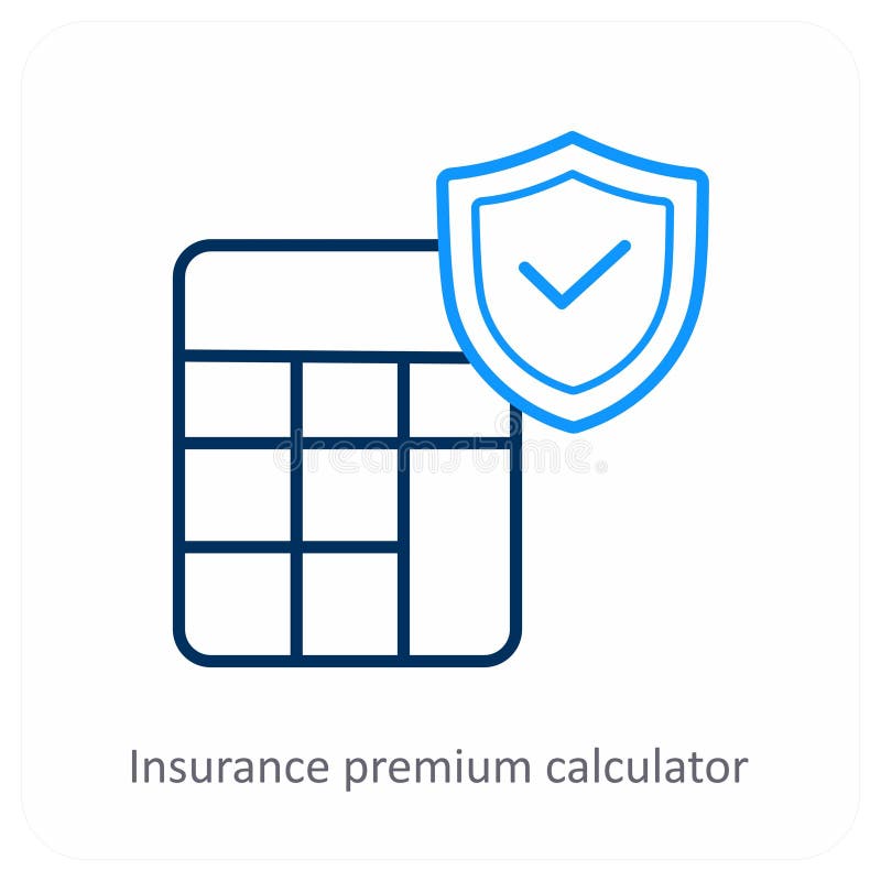 Insurance Premium Calculator Stock Illustration - Illustration of ...