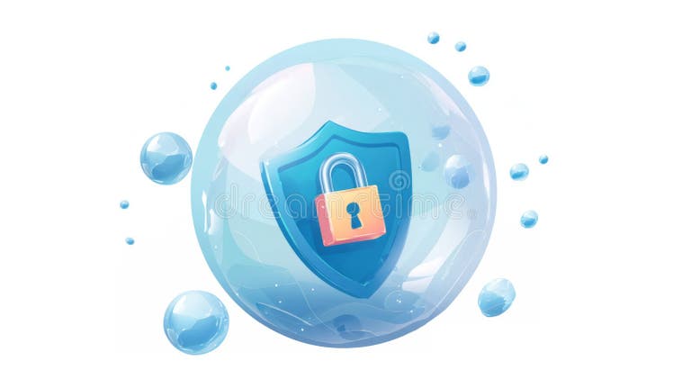 Insurance Protection Bubble with Mini Shield and Lock Stock ...