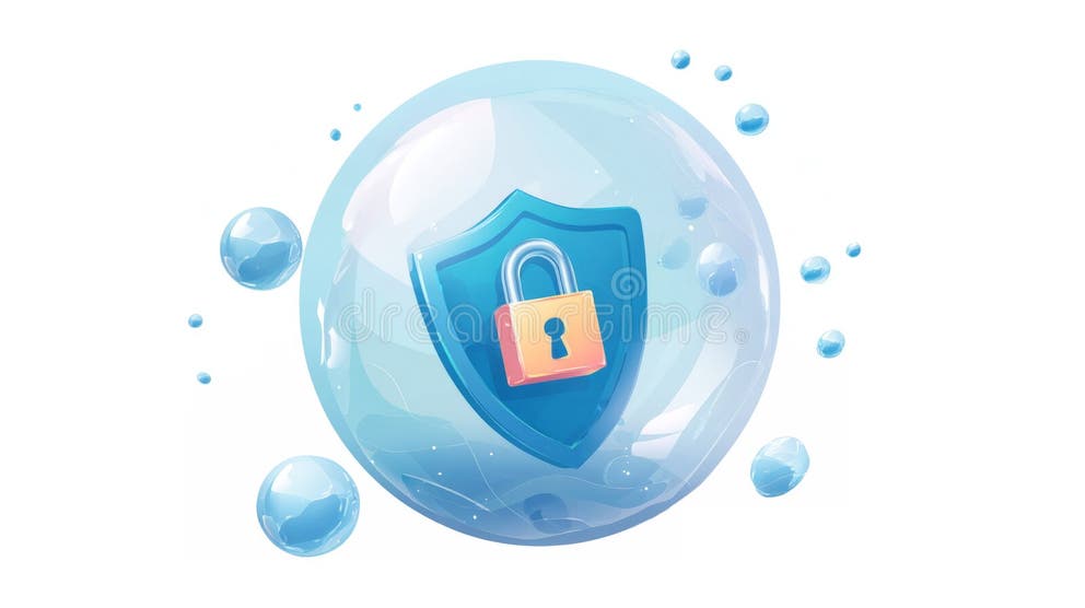 Insurance Protection Bubble with Mini Shield and Lock Stock ...