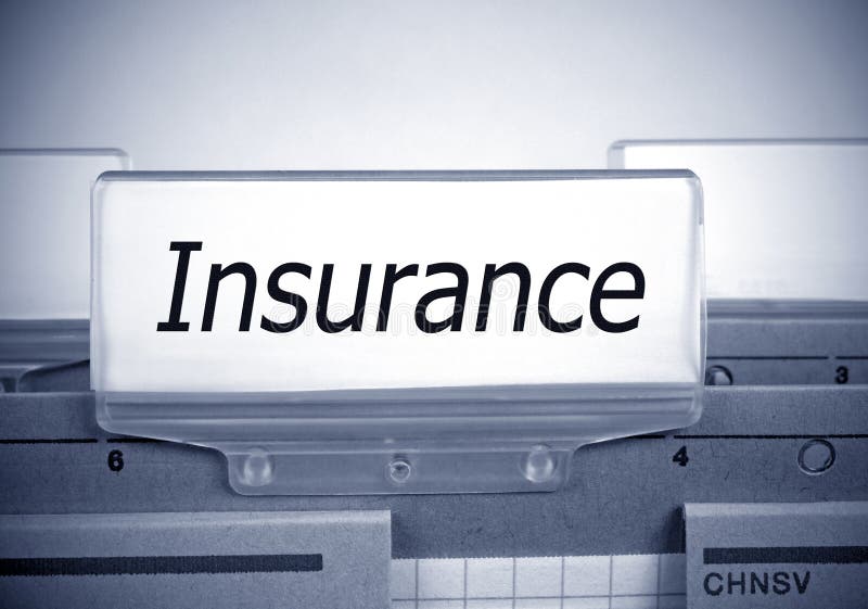 Insurance Register Folder Index Stock Image - Image of label, loss ...