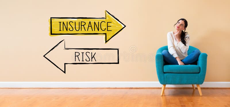 Insurance or Risk with Woman in a Thoughtful Pose Stock Image - Image ...