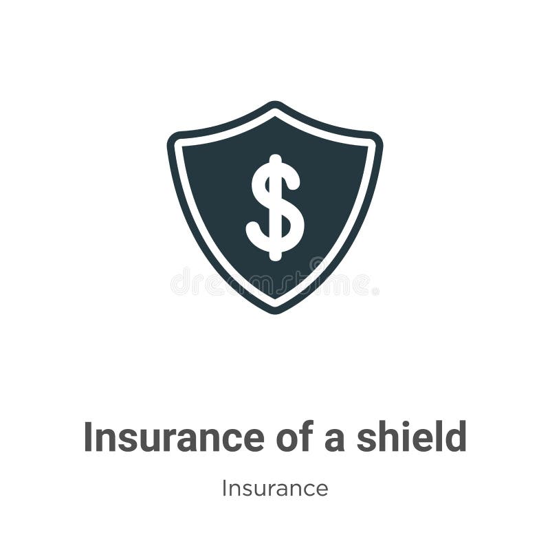 Insurance Of A Shield With Dollar Sign Vector Icon On White Background ...