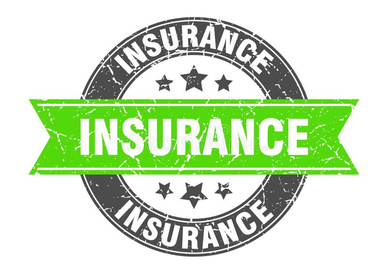 Insurance stamp stock vector. Illustration of round - 196540269