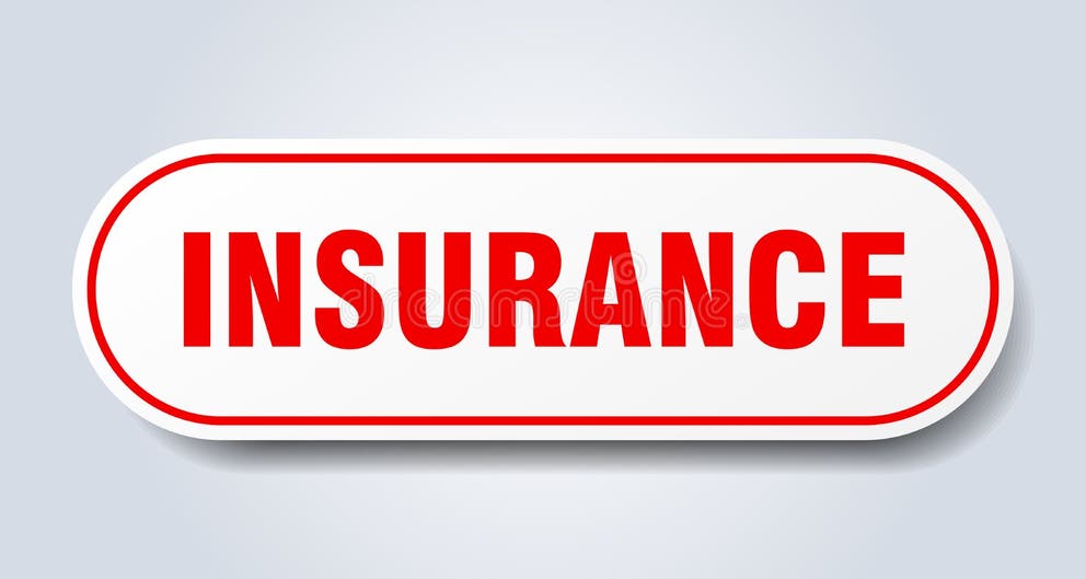 Insurance sticker. stock vector. Illustration of insurance - 197152032