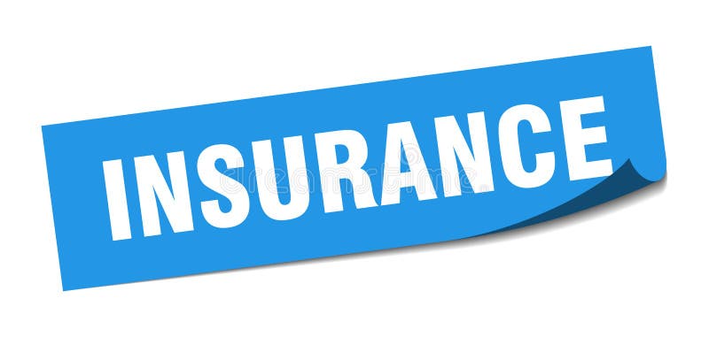 Insurance Sticker. Insurance Square Sign Stock Vector - Illustration of ...