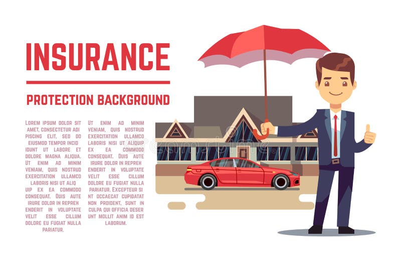 Insurance Vector Concept with Insurance Agent Showing Document, Policy ...