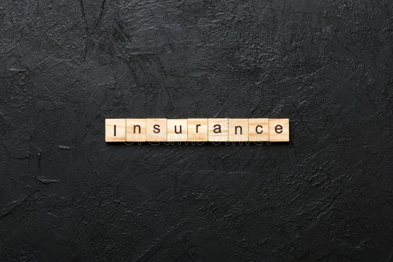 Insurance Word Written on Wood Block. Insurance Text on Table, Concept ...