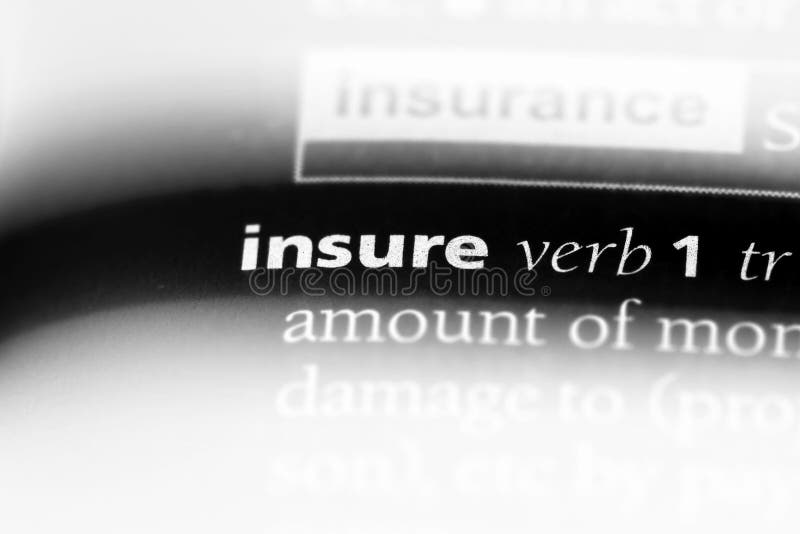 Insure stock photo. Image of isolated, english, closeup - 126531650