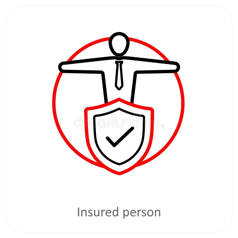Insured Person stock illustration. Illustration of vector - 338626110