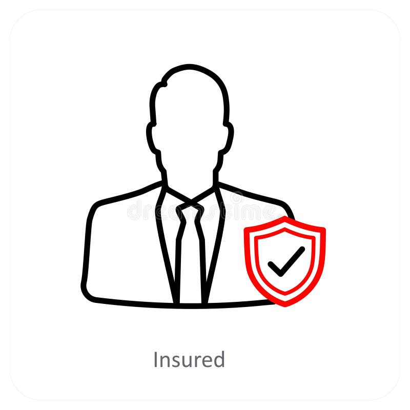 Insured stock vector. Illustration of person, life, shield - 338625819