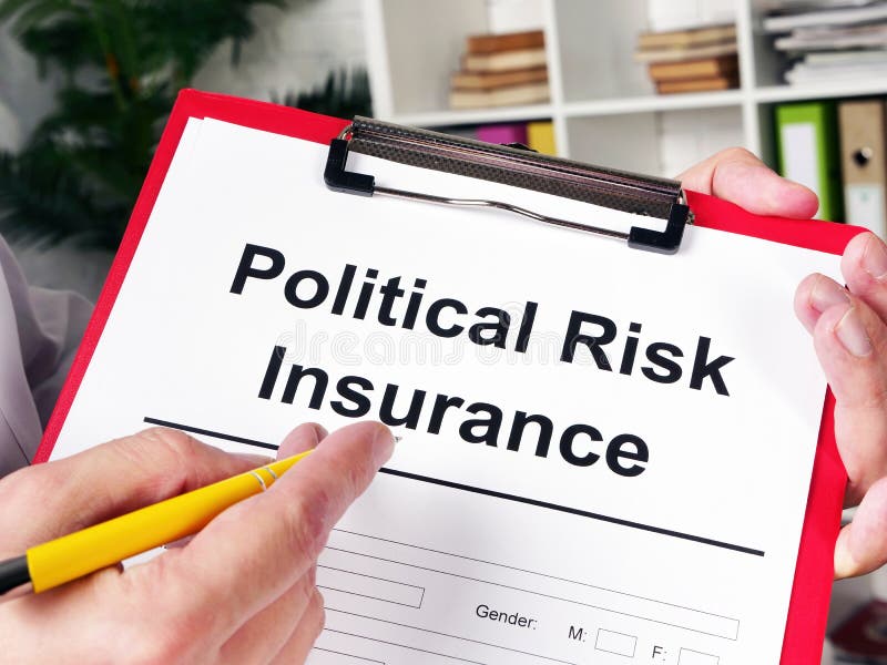 The Insurer Proposes Political Risk Insurance Form. Stock Photo - Image ...
