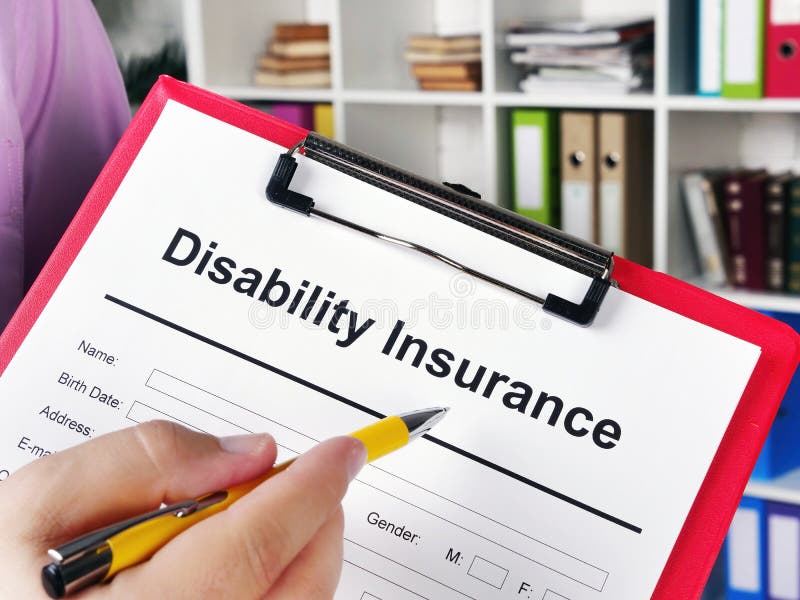 Disability Claim Form for Insurance. Stock Photo - Image of blank ...