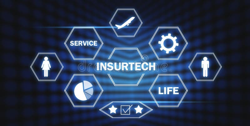 Insurtech-Insurance Technology Concept Stock Illustration ...