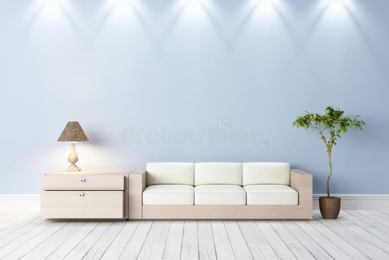 Intérieur Lumineux Moderne Rendu 3d Illustration Stock - Illustration ...