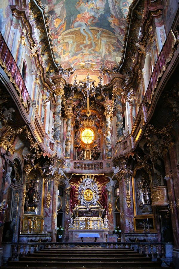 Intérieur D'église Rococo, Munich Image stock - Image du rococo ...
