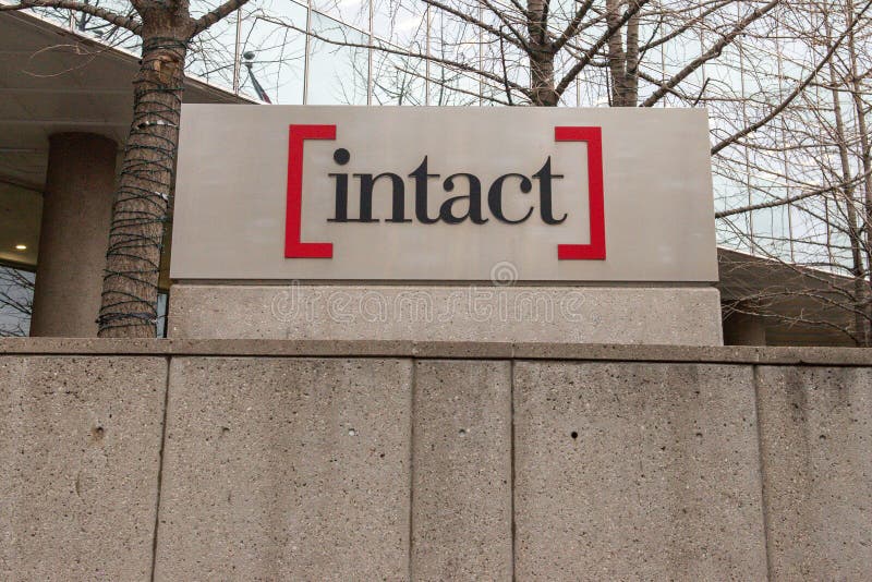 Intact Company Sign in Toronto Editorial Stock Photo - Image of ...