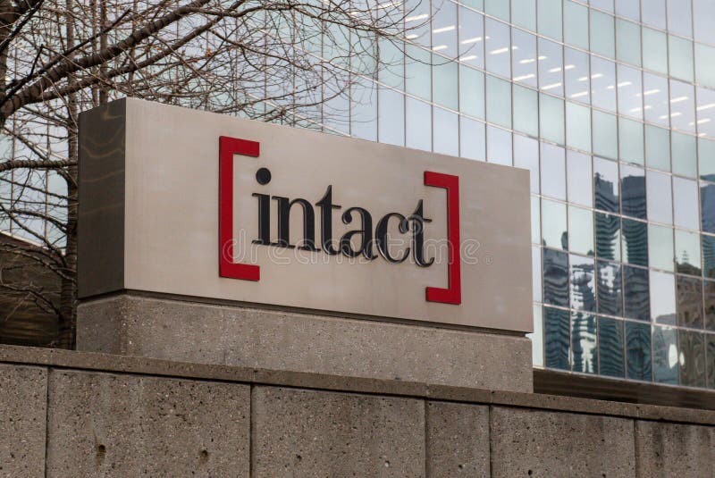 Intact Company Sign in Toronto Editorial Image - Image of front ...