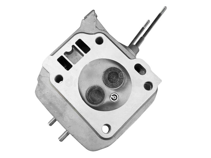 Intake Exhaust Valves Installed Cylinder Head Stock Photos - Free ...