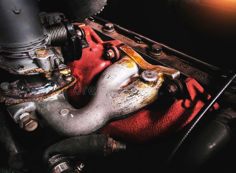 Intake Manifold of the Engine Intake System Stock Photo - Image of ...