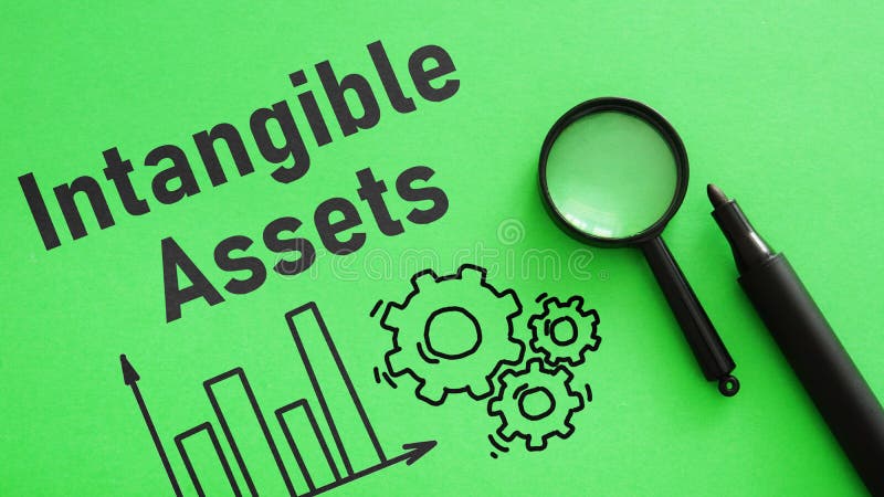 Intangible Assets are Shown Using the Text Stock Image - Image of ...