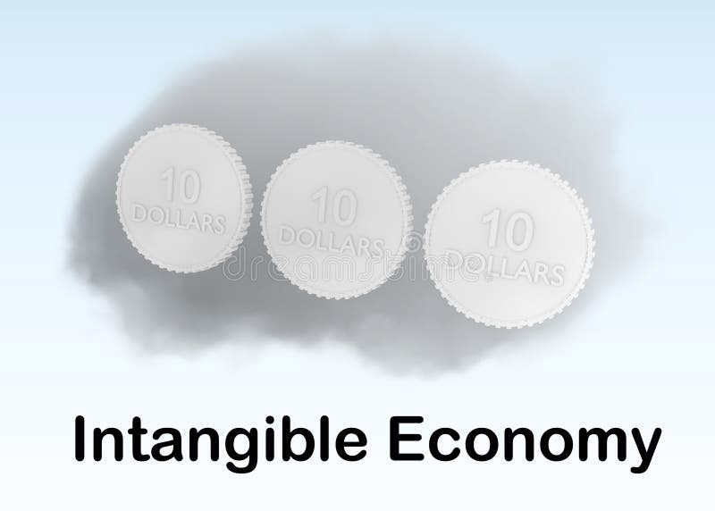 Intangible Economy concept stock illustration. Illustration of ...