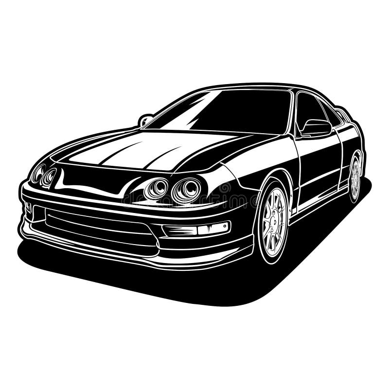 Integra GSI DC2 stock illustration. Illustration of logo - 253714832