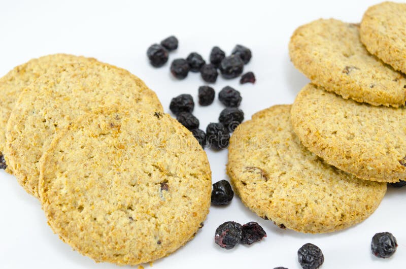 Integral Cookies with Aronia Stock Photo - Image of homemade, diet ...