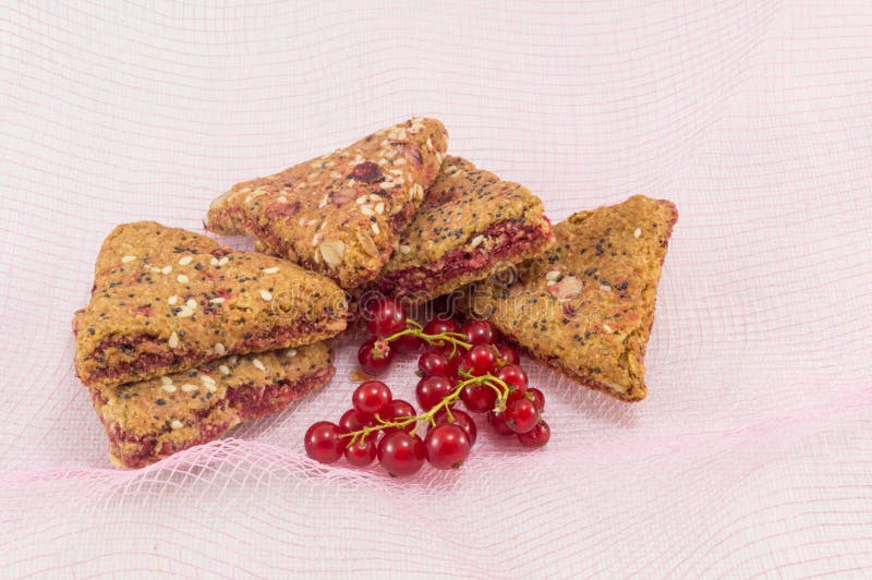 Integral Fruit Biscuits with Fresh Fruit Stock Photo - Image of fruits ...