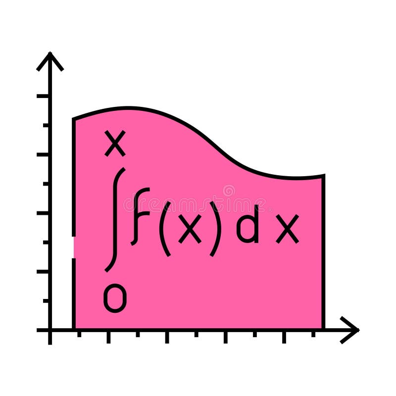 Integral Math Science Education Icon Color Illustration Stock ...