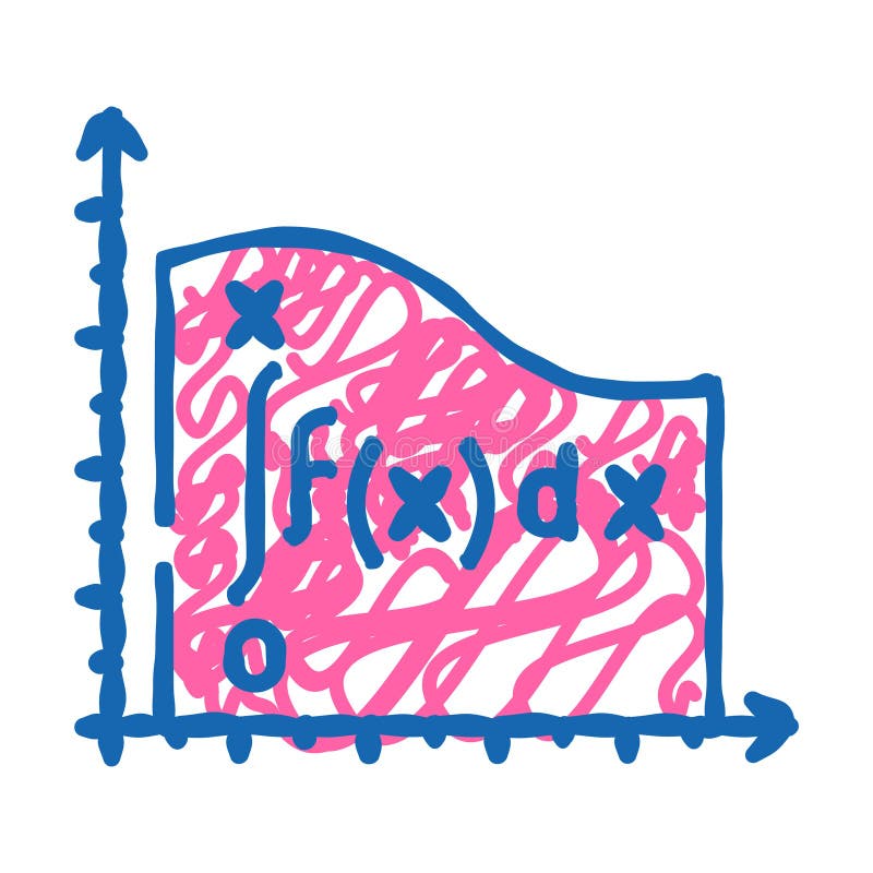 Integral Math Science Education Icon Doodle Illustration Stock Vector ...