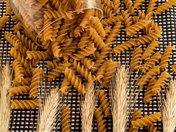 Integral pasta stock image. Image of glass, spilled, spaghetti - 4195955