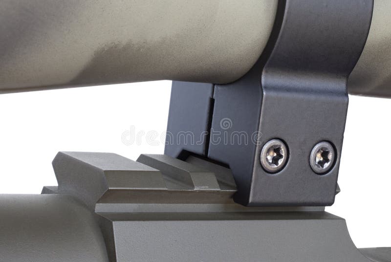 Rail on Top of a Bolt Action Rifle Receiver Stock Image - Image of rail ...