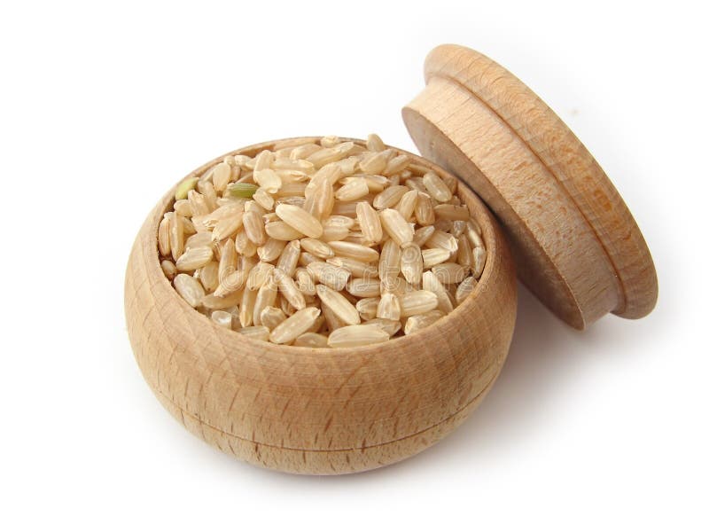 Integral rice stock image. Image of diet, white, wooden - 1630487