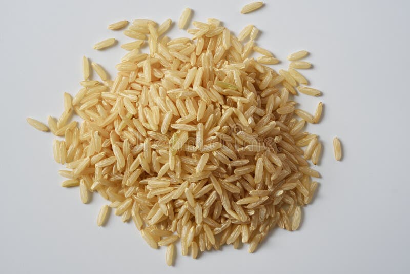 Small brown rice mound stock photo. Image of food, rice - 179554436