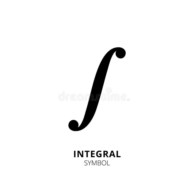 Integral Mathematical Symbol Stock Illustration - Illustration of ...