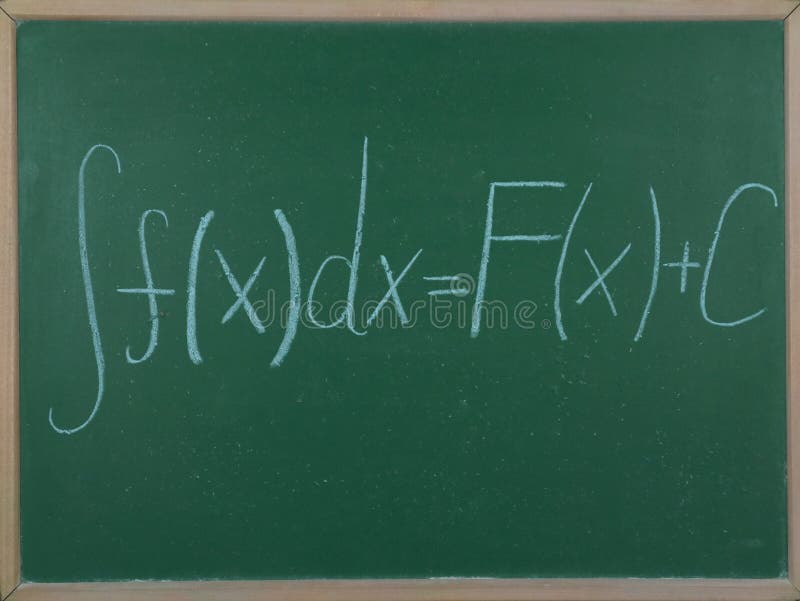 Integral table. stock image. Image of brand, formula - 214189899