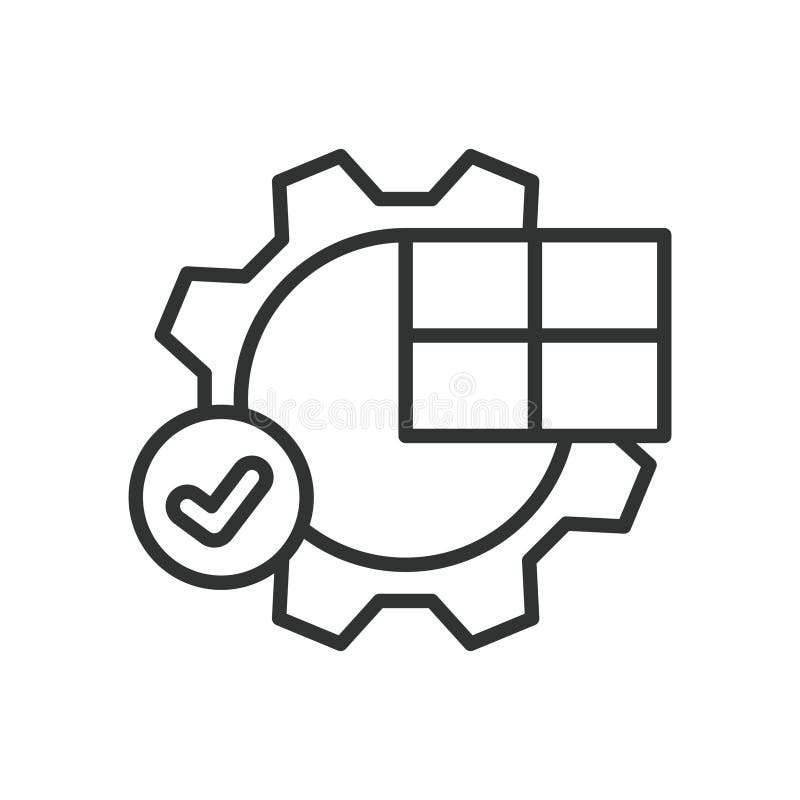 Integrated Authenticator, Icon in Line Design. Integrated Authenticator ...