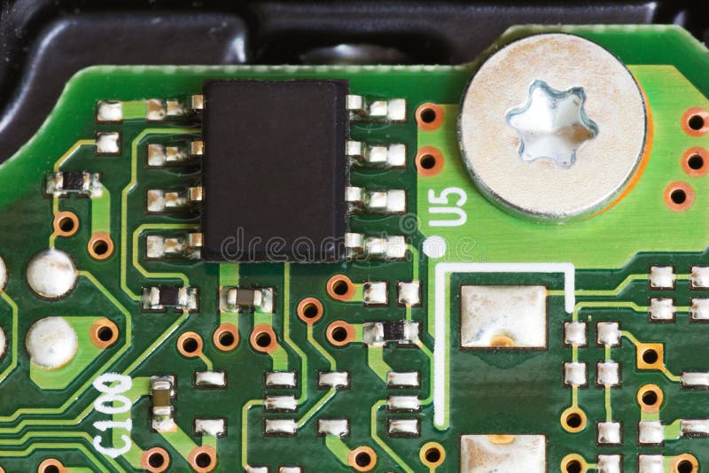 Integrated Circuit Background Stock Image - Image of closeup ...