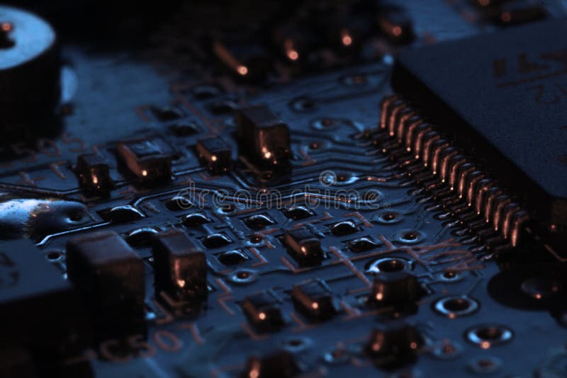 Integrated Circuit Background Stock Image - Image of circuit ...