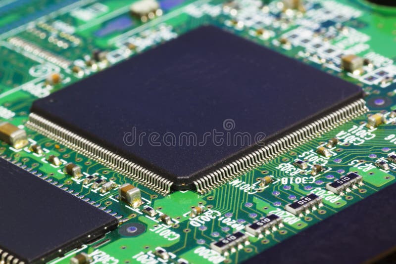 Integrated Circuit Background Stock Photo - Image of computer, close ...