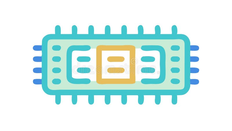 Integrated Circuit Chip: Advanced Data Processing Unit, Vector Design ...